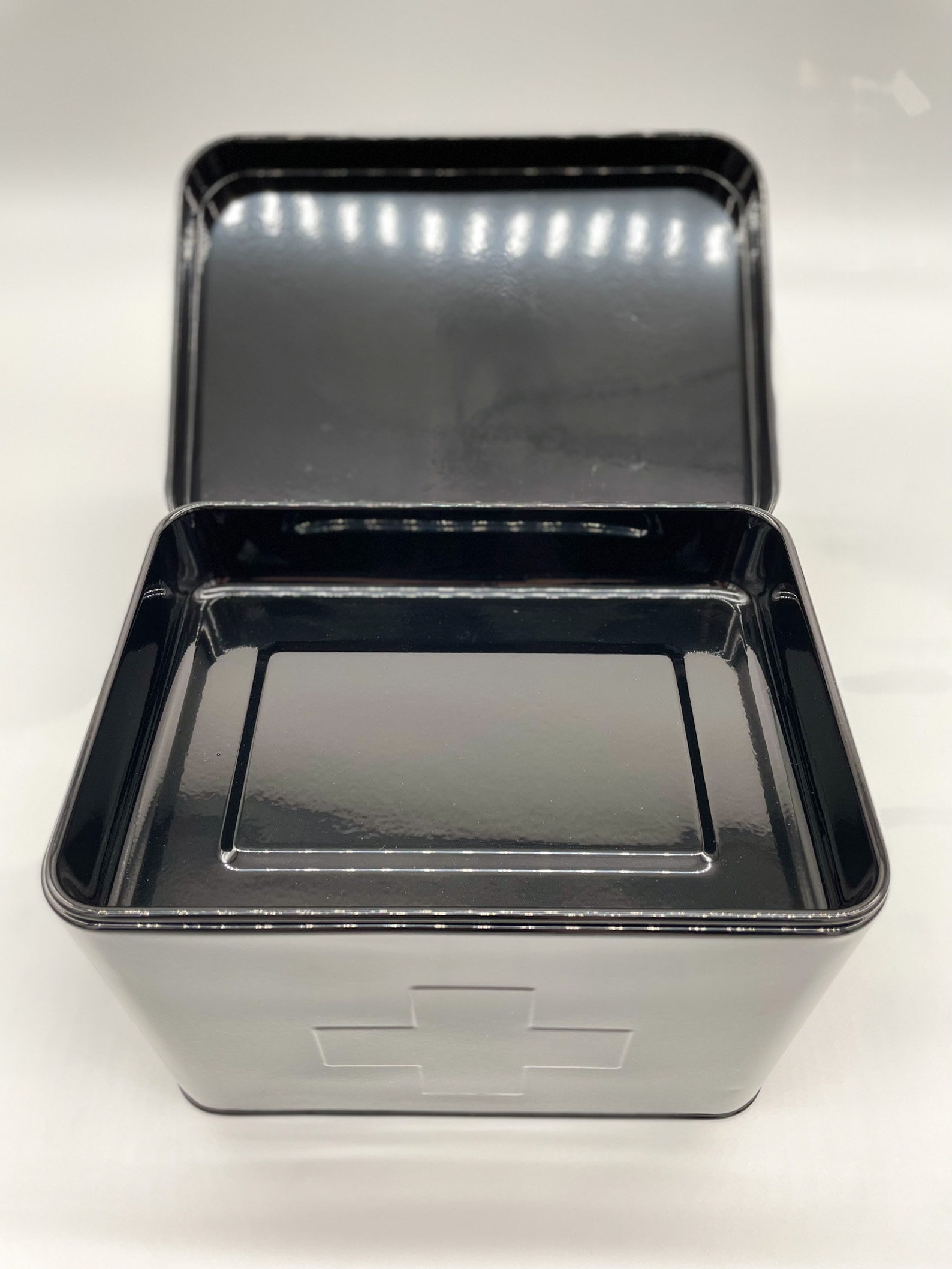 Black Embossed Metal First Aid Kit With Compartments Medicine - Etsy