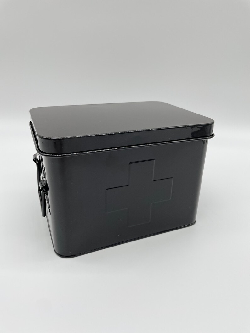 Red Embossed Metal First Aid Kit Medical Box With - Etsy