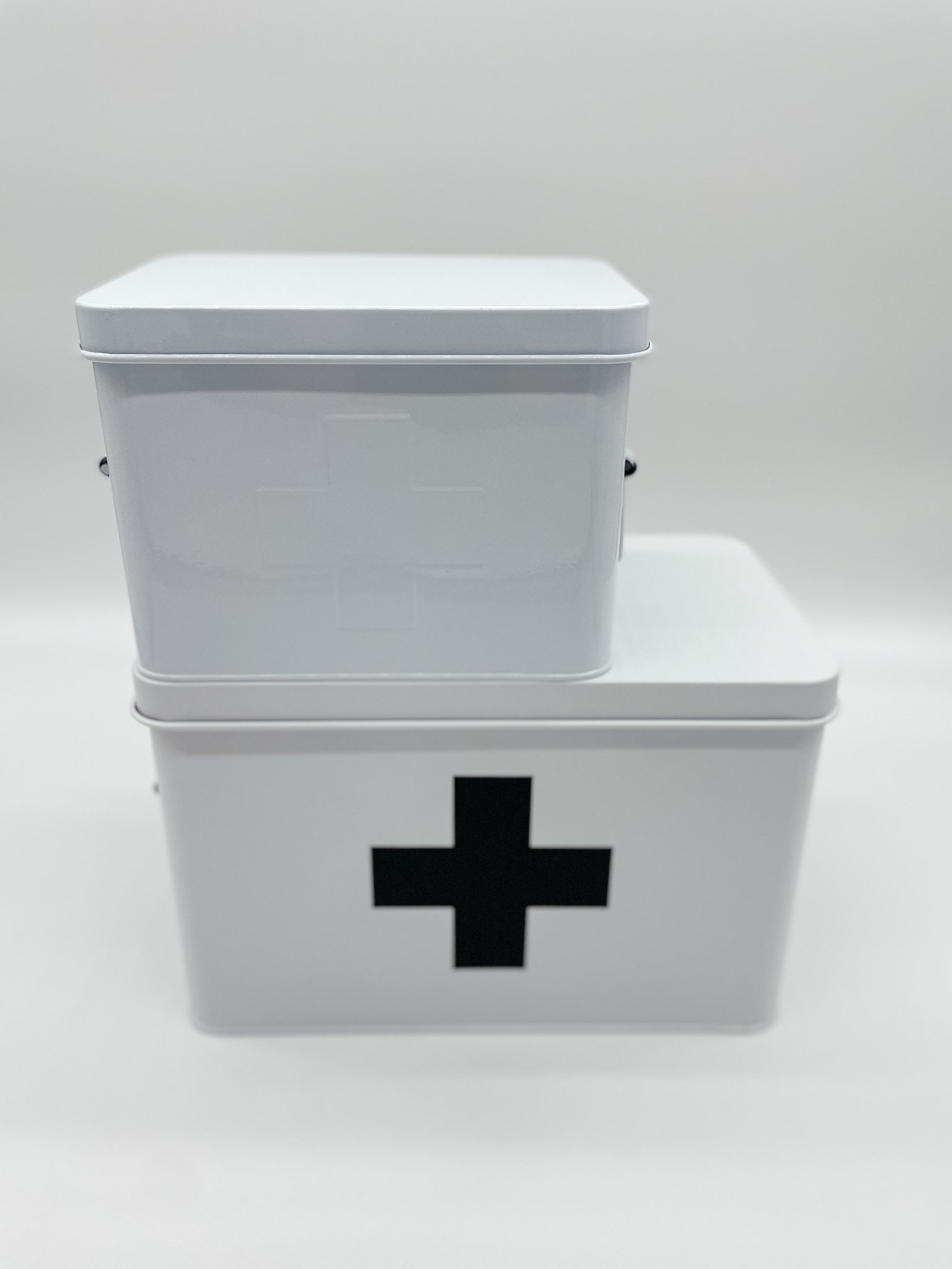 Black Embossed Metal First Aid Kit With Compartments Vintage - Etsy