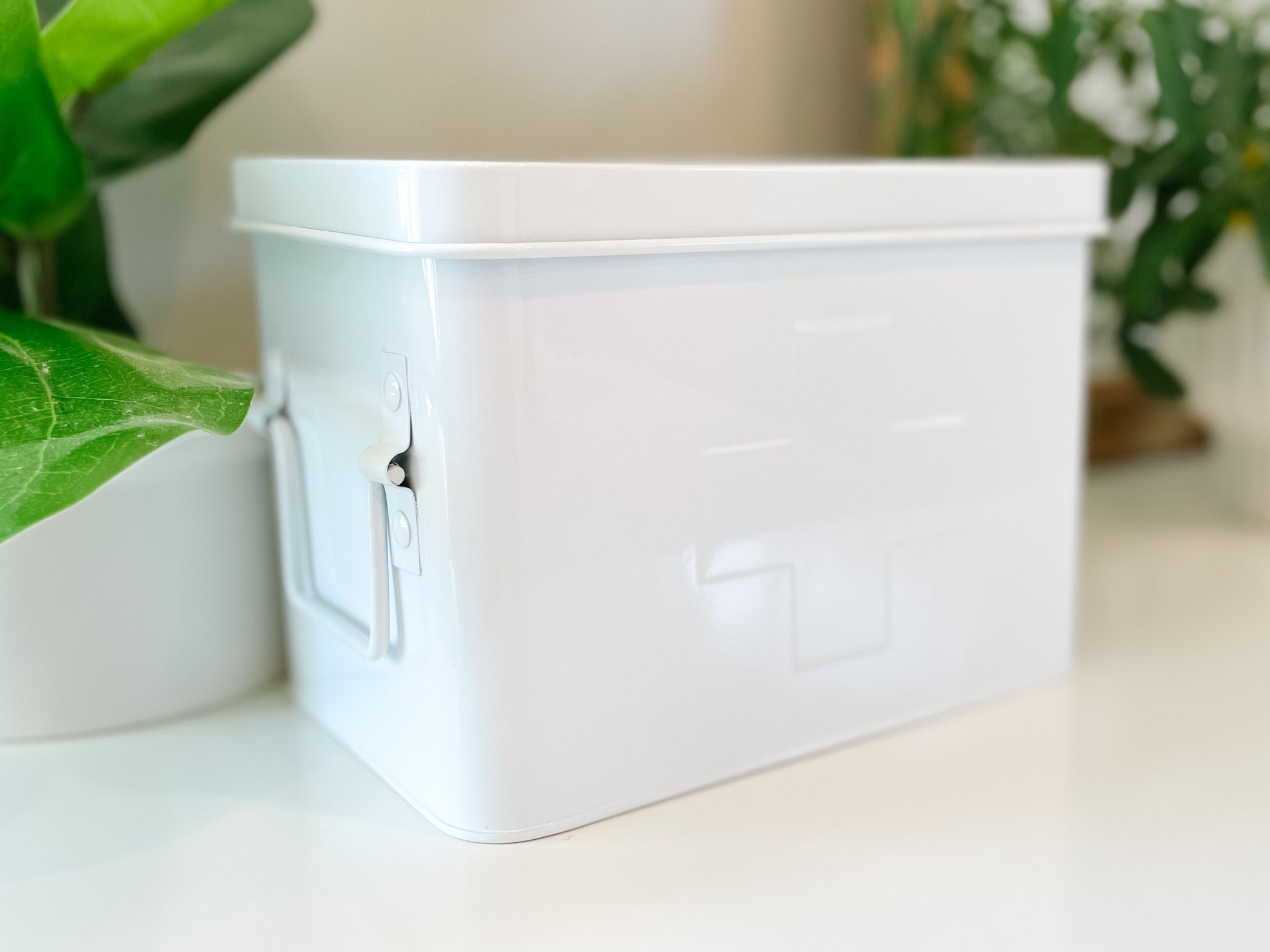 Red Embossed Metal First Aid Kit Medical Box With - Etsy