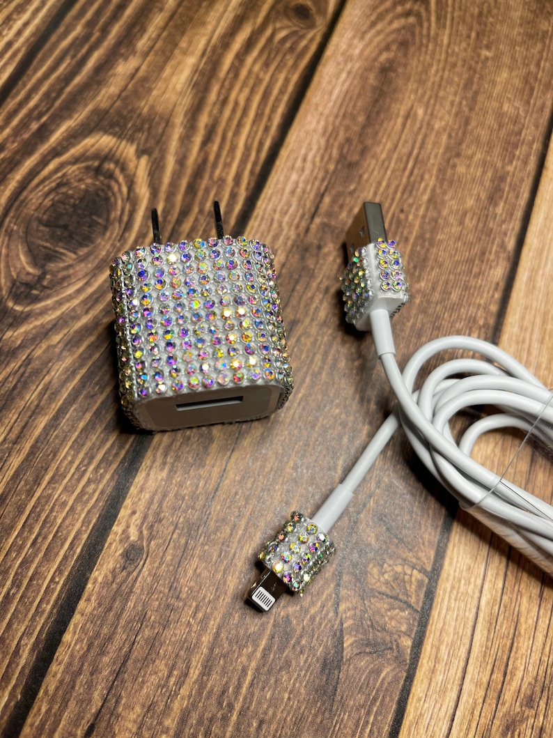 Bling iPhone Charger, Rhinestone Sparkle, Gift for Her - Etsy
