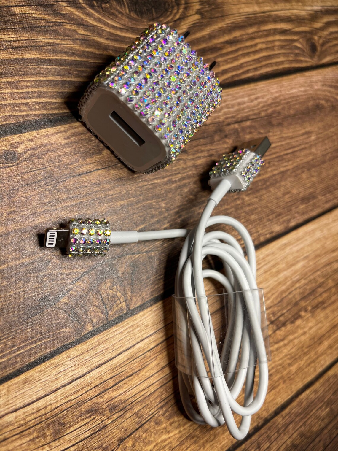 Bling iPhone Charger, Rhinestone Sparkle, Gift for Her - Etsy