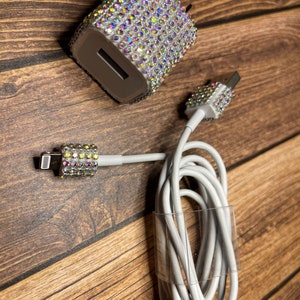 Bling iPhone Charger, Rhinestone Sparkle, Gift for Her - Etsy