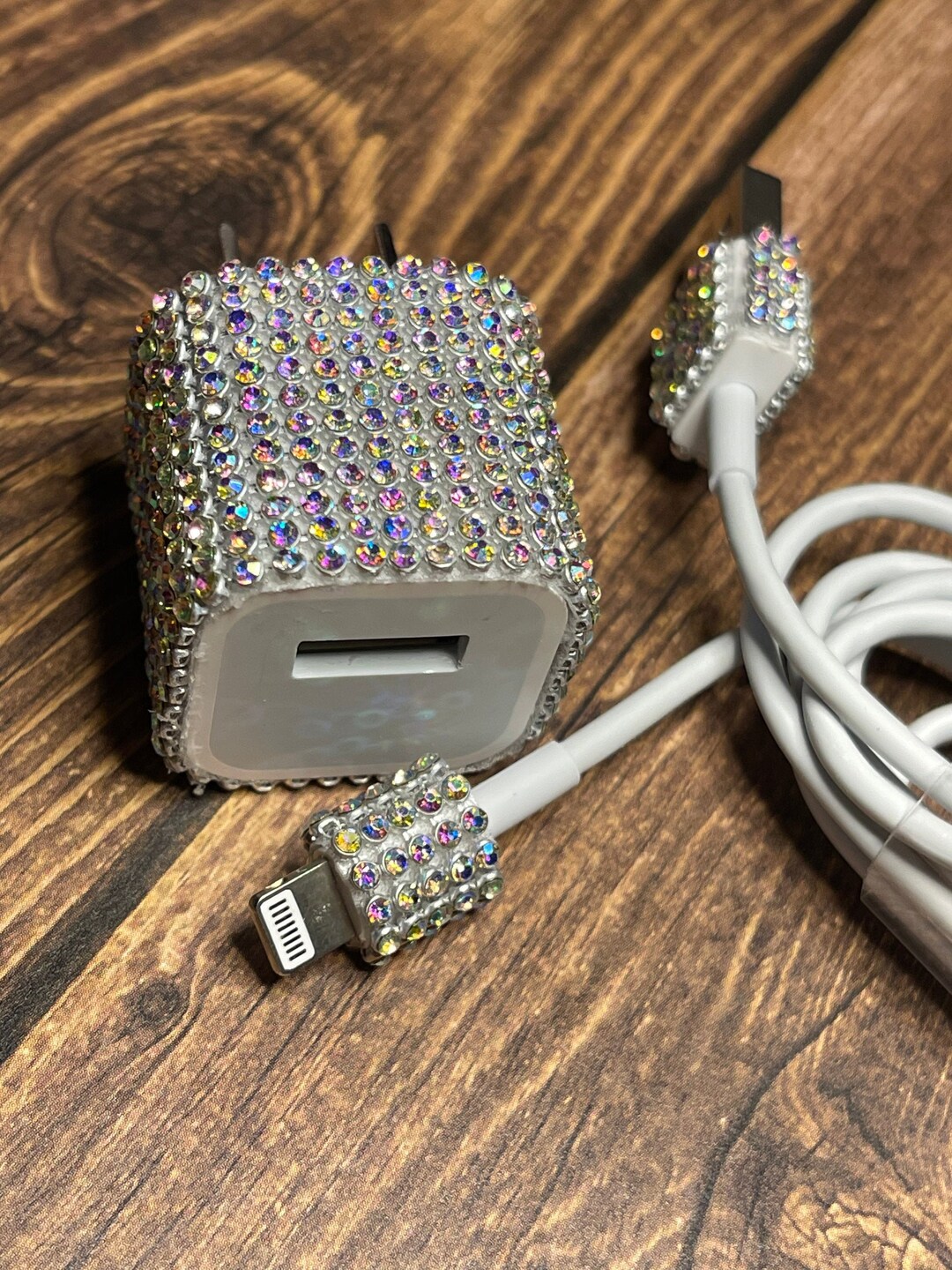 Bling iPhone Charger, Rhinestone Sparkle, Gift for Her - Etsy