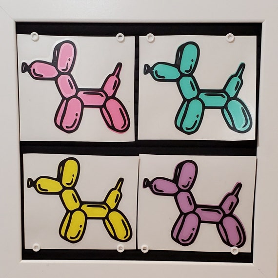 Balloon Animal Decals 4 Balloon Animal Stickers Balloon | Etsy