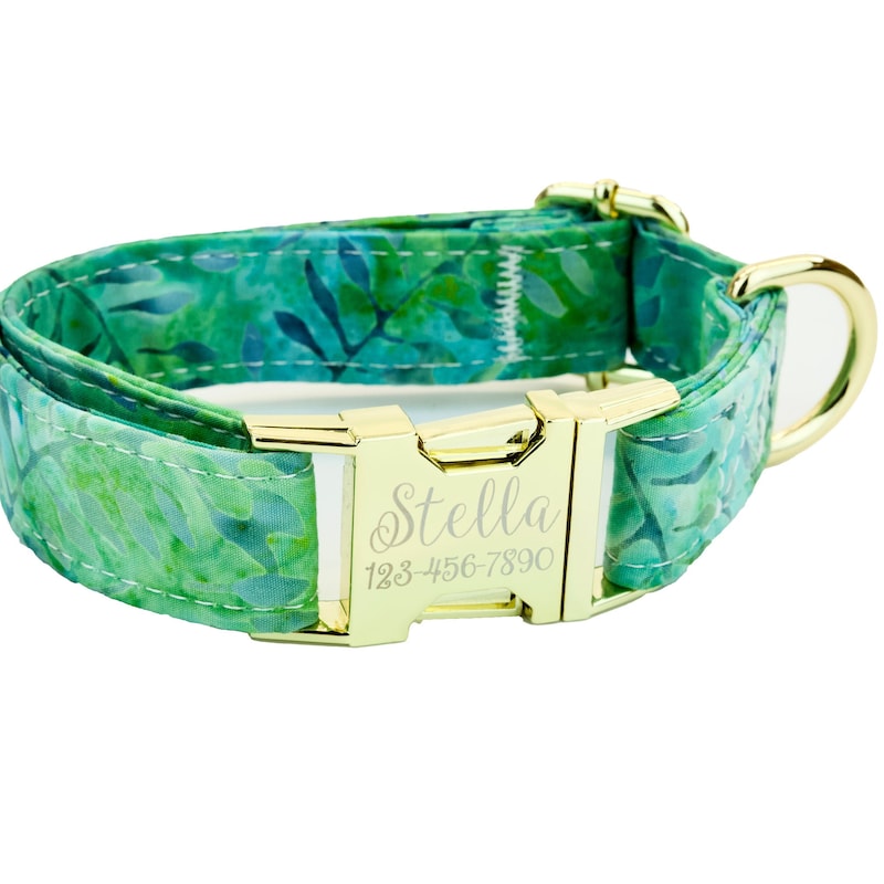 Green Dog Collar - Etsy