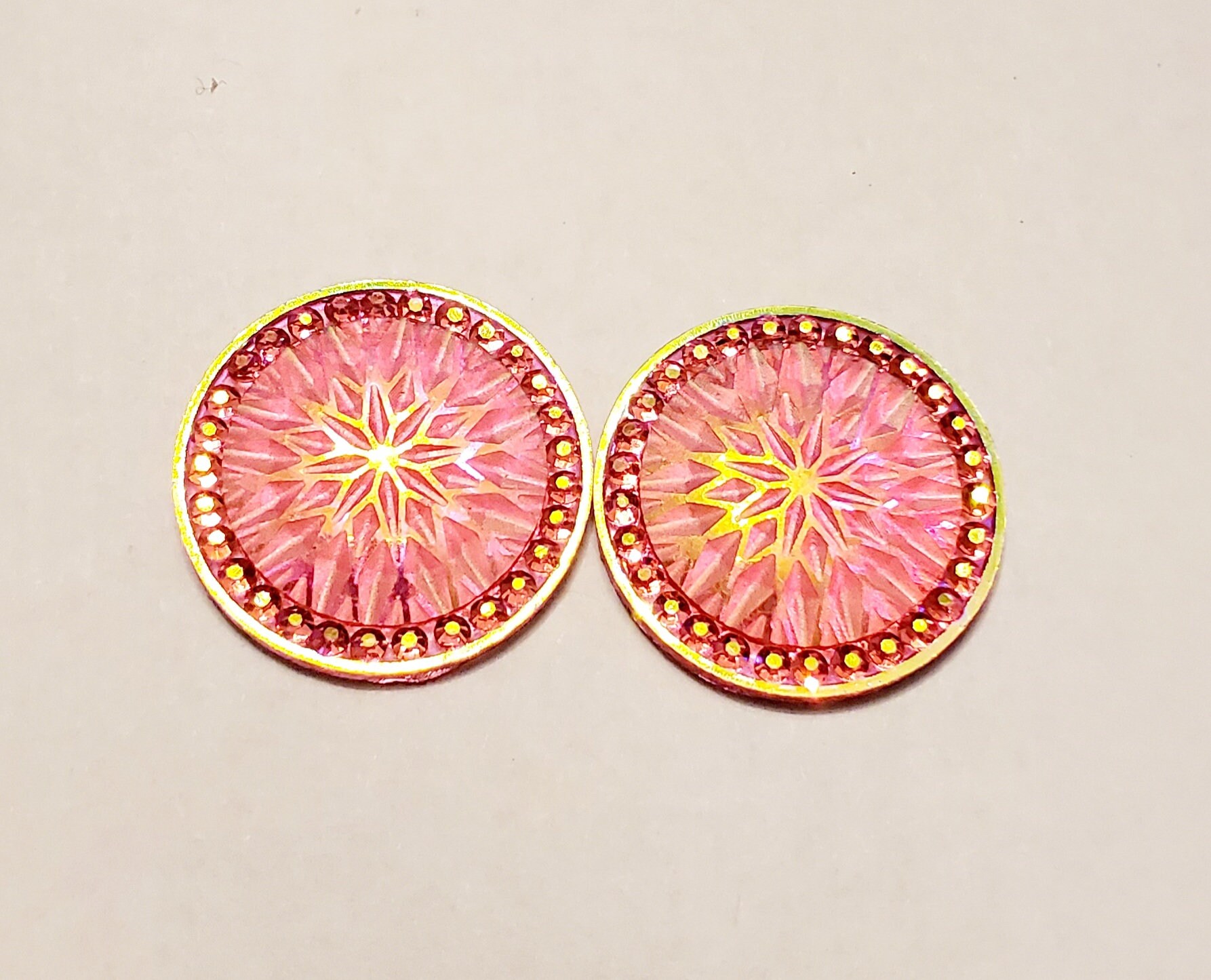 Set of Beautiful Cabochons/acrylic Centers/cabs/gems/beading - Etsy Canada