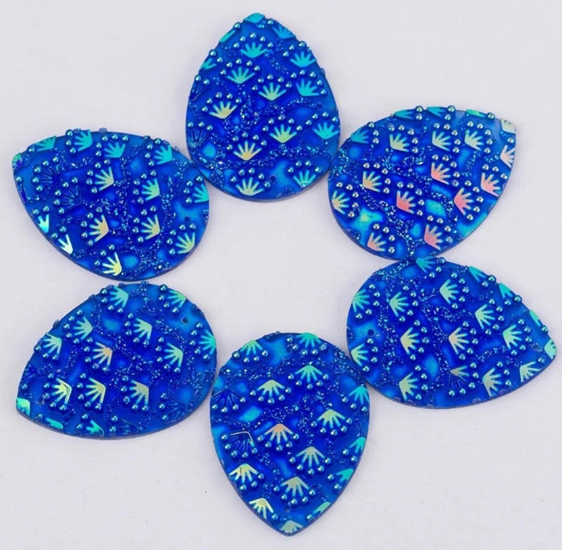 Beautiful Set of Large Teardrop Resin | Etsy