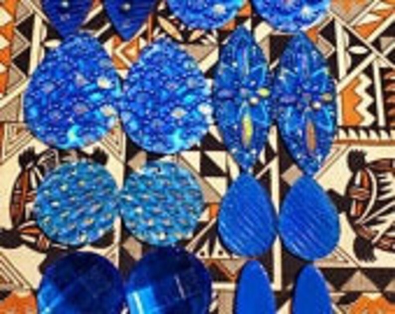 Assorted Royal Blue Cabochons/native American Beading Supplies/jewelry ...