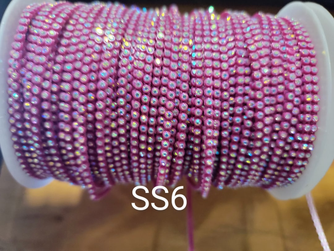 Beautiful Plastic SS6 Rhinestone Banding/embellishment/jewelry Making ...
