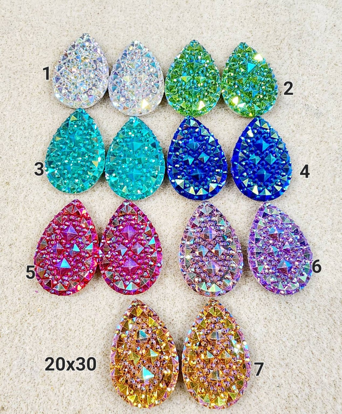 Beautiful Acrylic Cabochons/native American Beading - Etsy