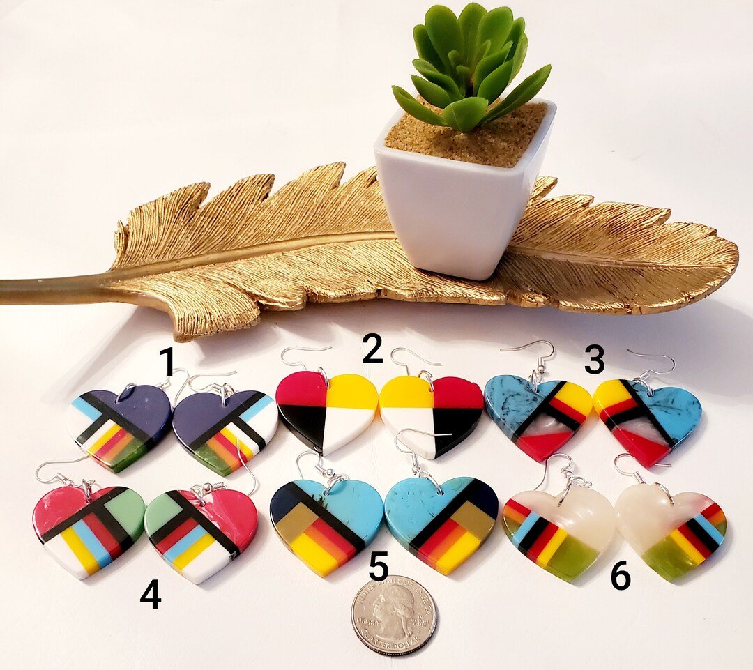 Beautiful Native American Heart Slabs/beading Materials/accessories ...
