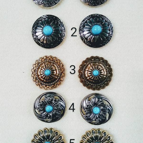 Round Conchos - Etsy