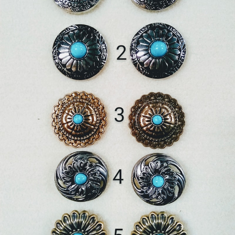 Round Conchos - Etsy