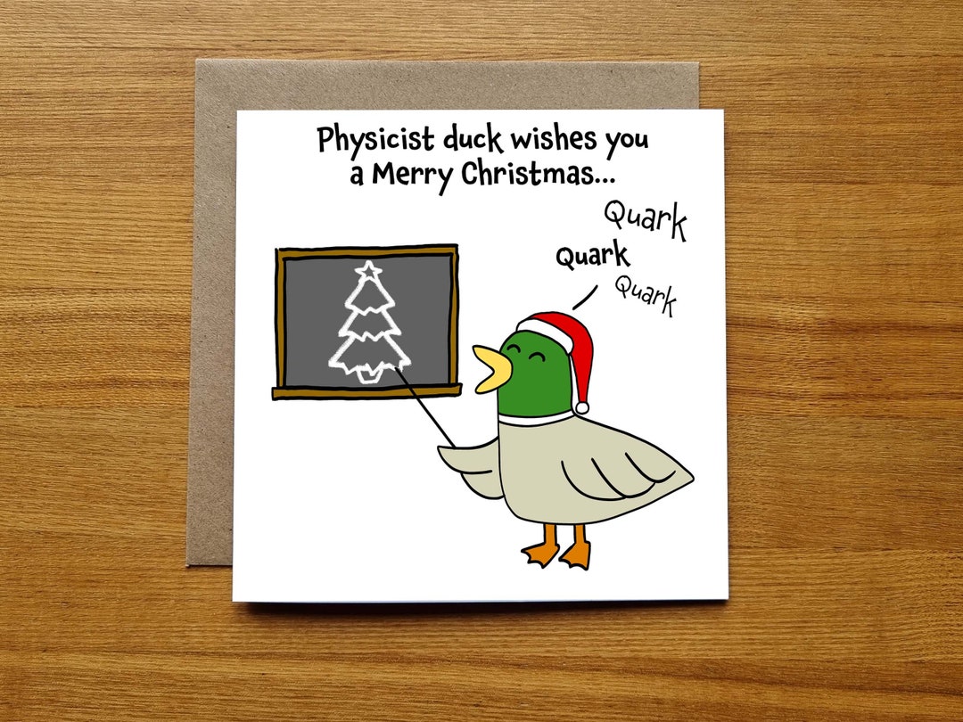 Funny Science Christmas Card - Physics Christmas Card - Etsy UK