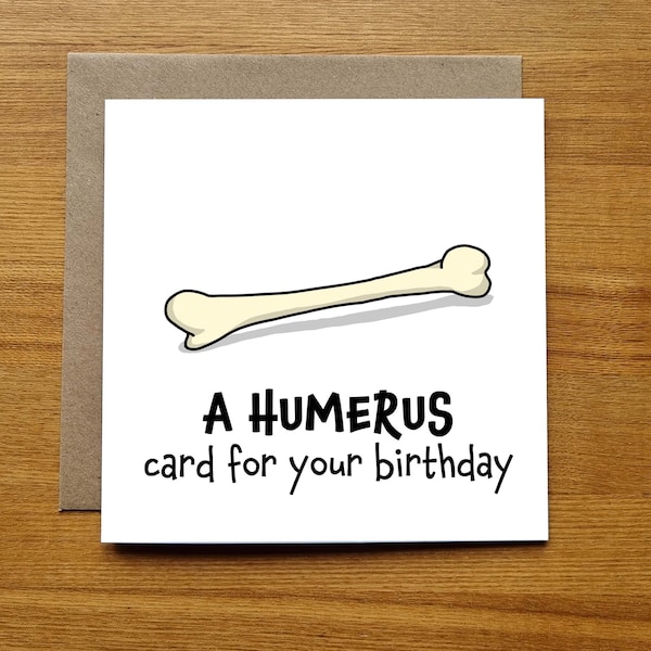 Humerus Birthday Card - Etsy UK