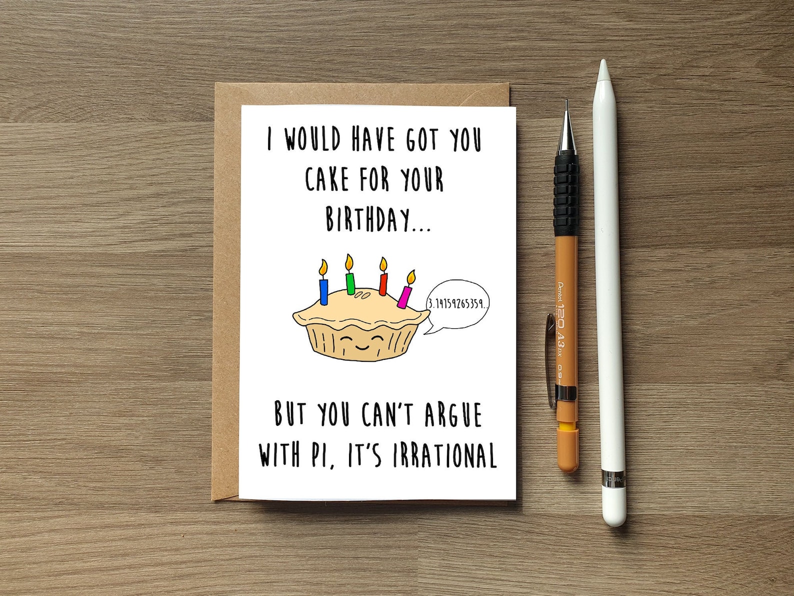 Funny Maths Birthday Card Card For Mathematicians Maths | Etsy