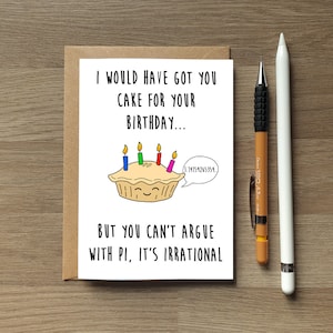 Funny Maths Birthday Card Card for Mathematicians Maths - Etsy UK