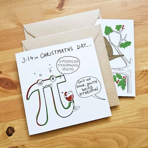 Funny Maths Christmas Card - Maths Tutor Teacher Student Etc - Etsy UK