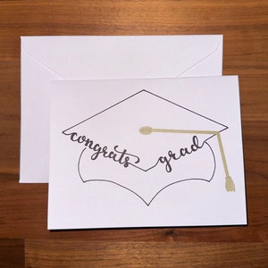 Congrats Grad Card | Hand Drawn With Personalized Envelope ...