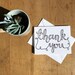 Thank You Greeting Card | Hand Drawn With Personalized Envelope — Blank ...