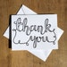 Thank You Greeting Card | Hand Drawn With Personalized Envelope — Blank ...