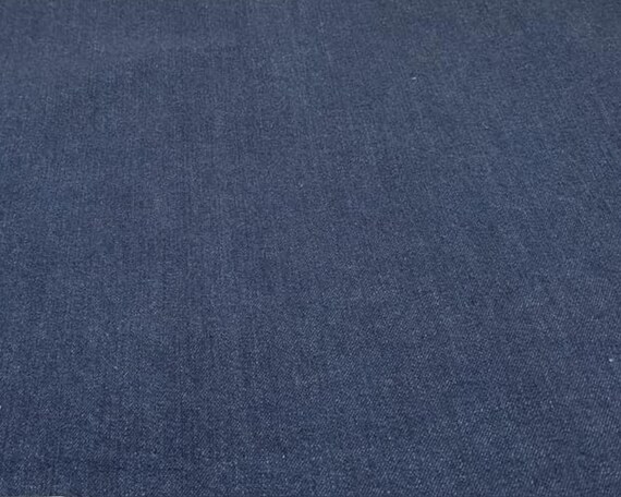 Dark Blue Denim Fabric Blue Denim Fabric Denim Fabric Solid | Etsy