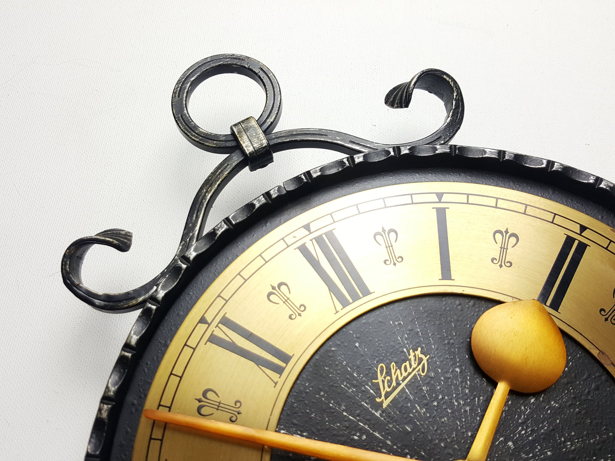 Mid Century SCHATZ Wall Clock / Vintage German Clock / Brutalist Style ...