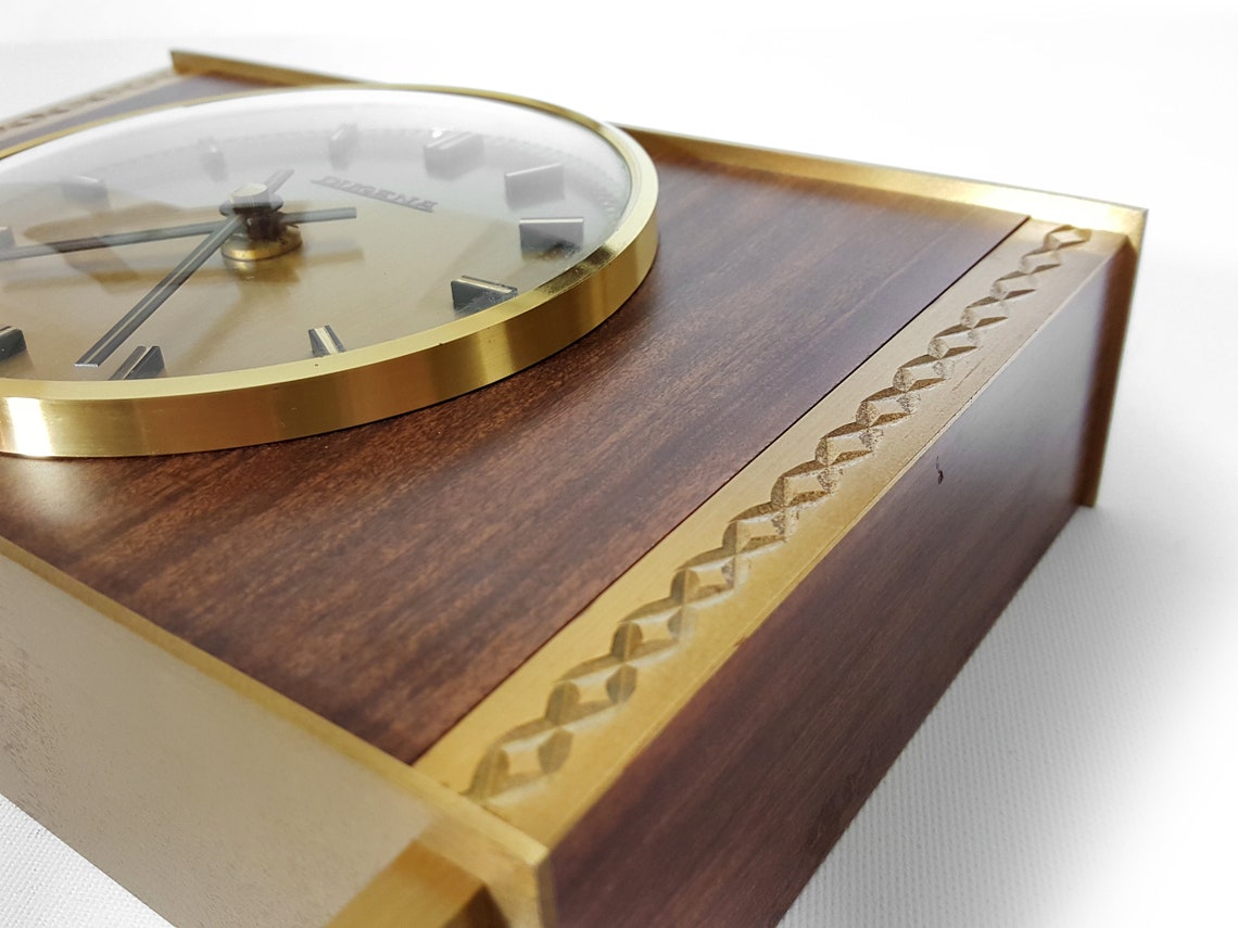 Mid Century Modern DUGENA Desk Clock / MODERNIST Bauhaus MCM - Etsy