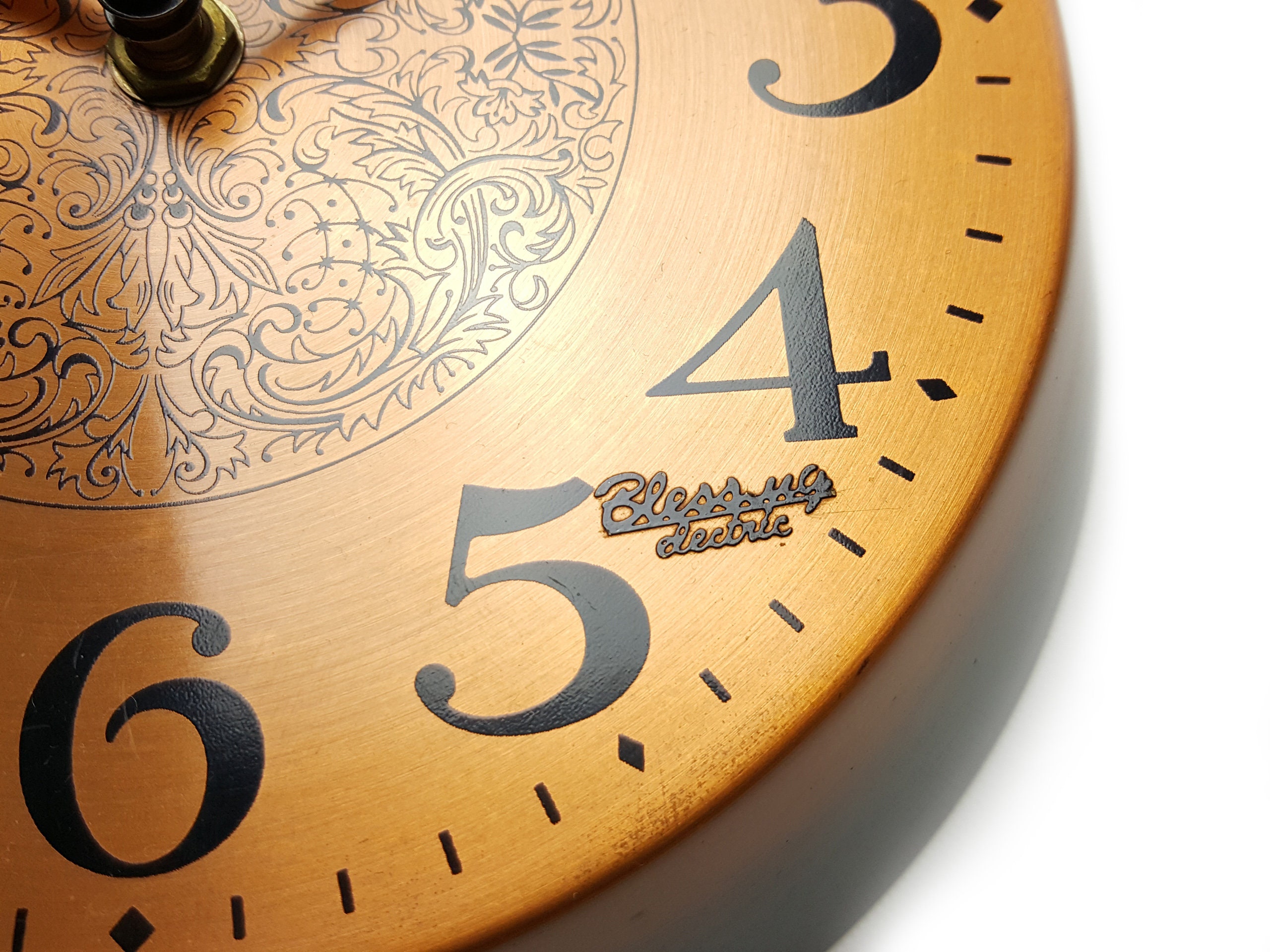 Vintage BLESSING ELECTRIC Wall Clock / Mid Century Modern German Clock ...