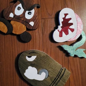 Mario Themed Wood Art - Etsy