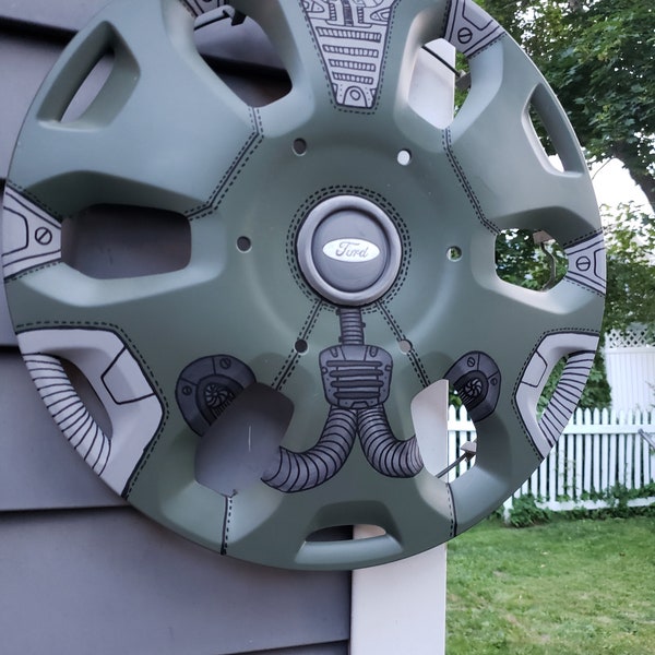 Hubcap Art - Etsy