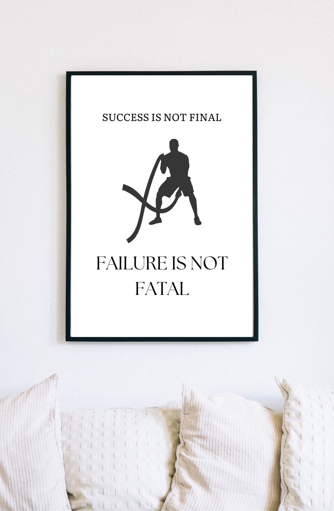 Fitness Motivation, Wall Art, Gym Decor, Inspirational Quotes, Gift for ...