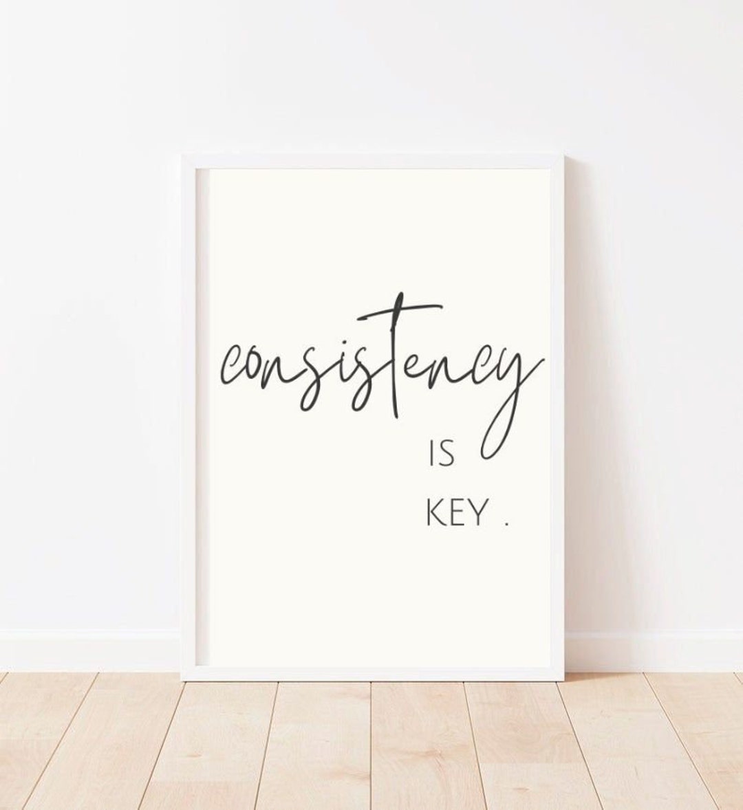 Consistency is Key, Fitness Motivation, Wall Art, Gym Decor ...