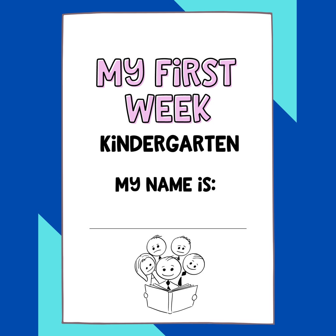 My First Week Kindergarten| Student Progress| Teacher Student Week ...