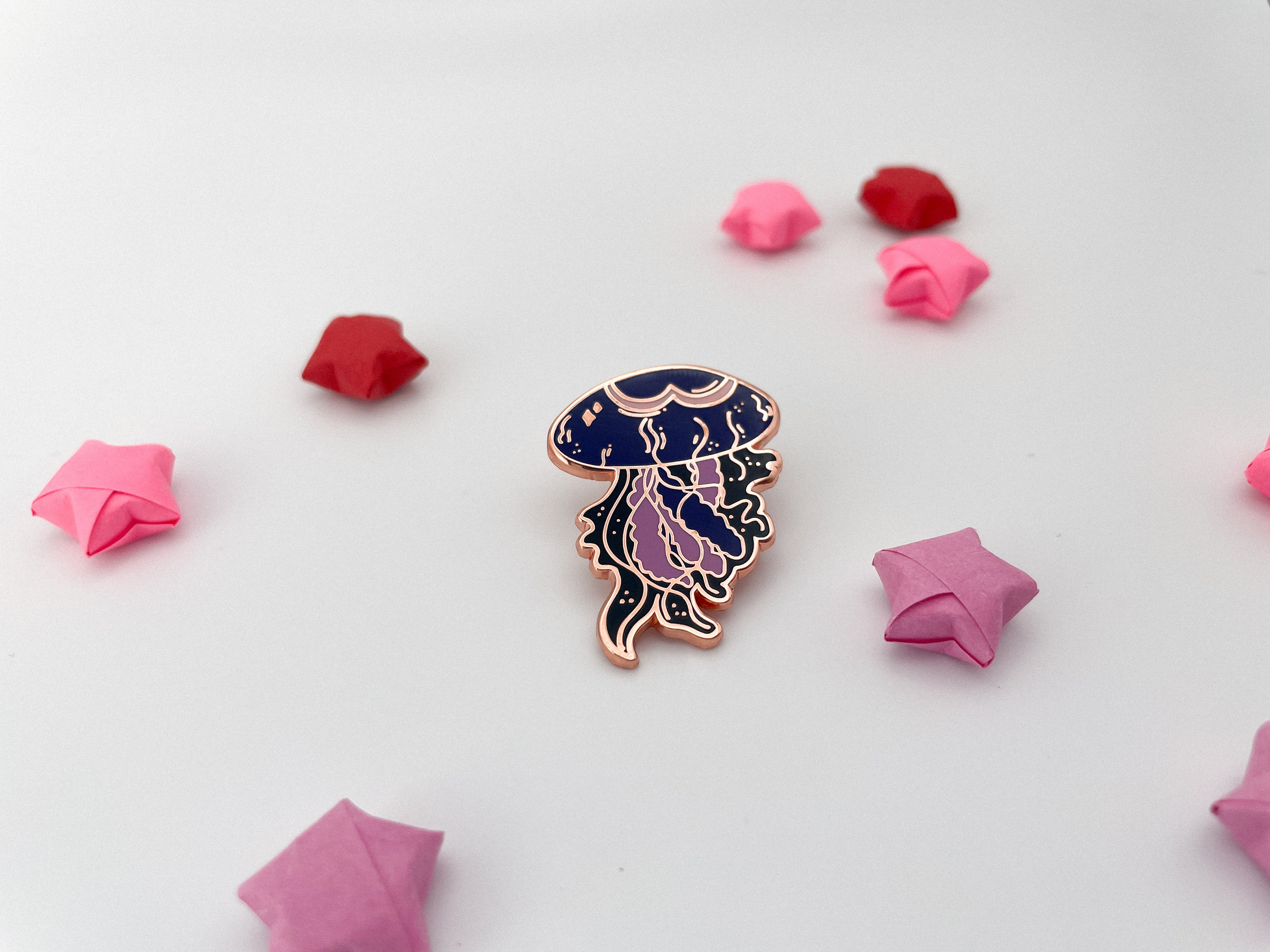 Jellyfish Pin Marine Pin Under the Sea Enamel Pin Cute - Etsy