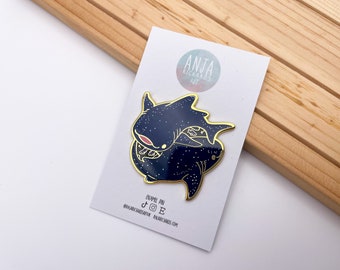 Happy Whale Shark Enamel Pin - Etsy