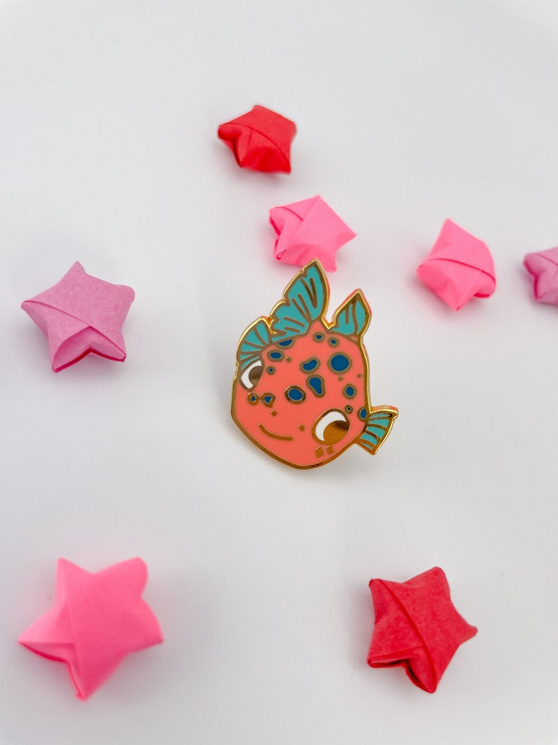 Puffer Fish Pin Marine Pin Under the Sea Enamel Pin Cute - Etsy
