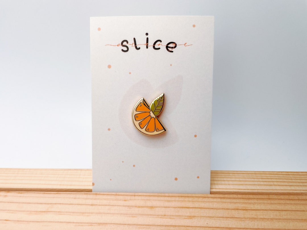 Slice Enamel Pin Orange Enamel Pin Fruit Enamel Pin Cute - Etsy.de