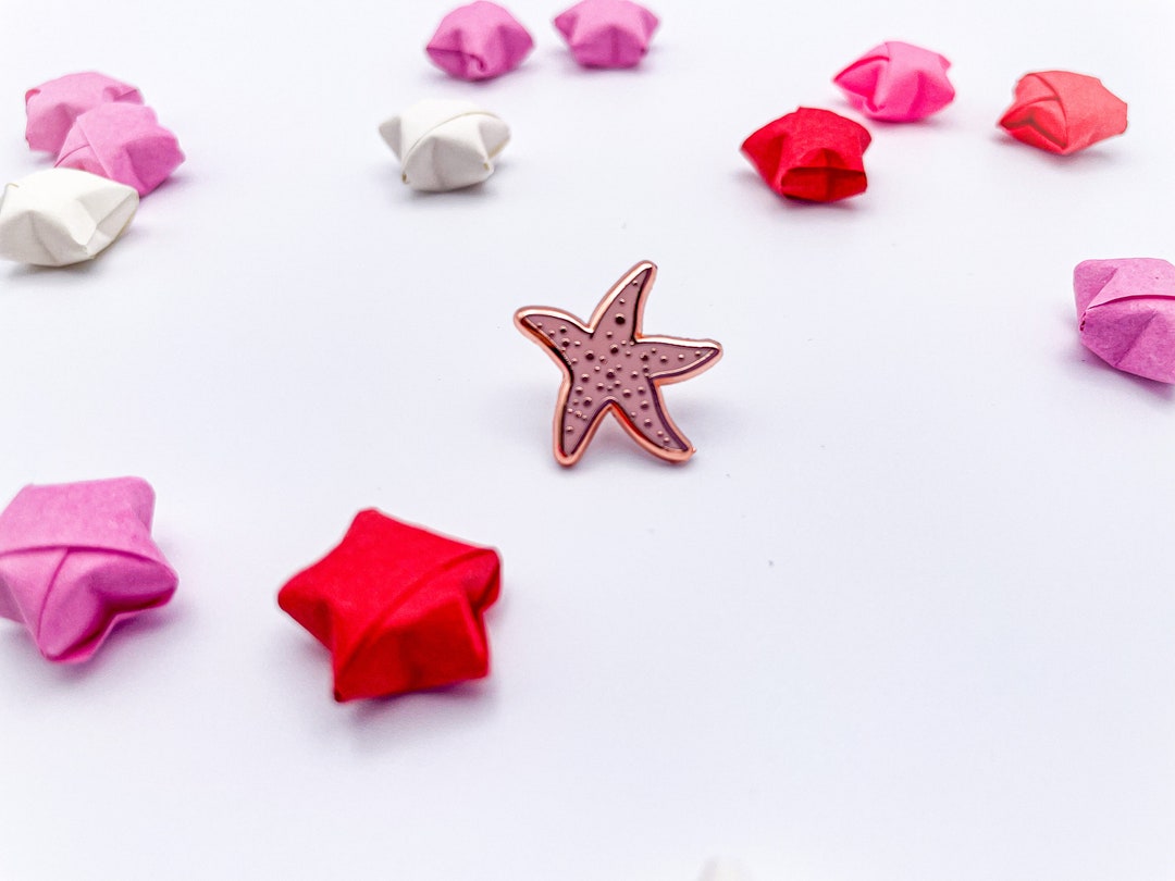 Under the Sea Enamel Pin - Starfish Pin - Cute Pink Starfish Pin - by ...