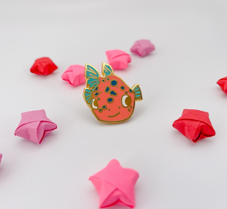 Puffer Fish Pin Marine Pin Under the Sea Enamel Pin Cute - Etsy