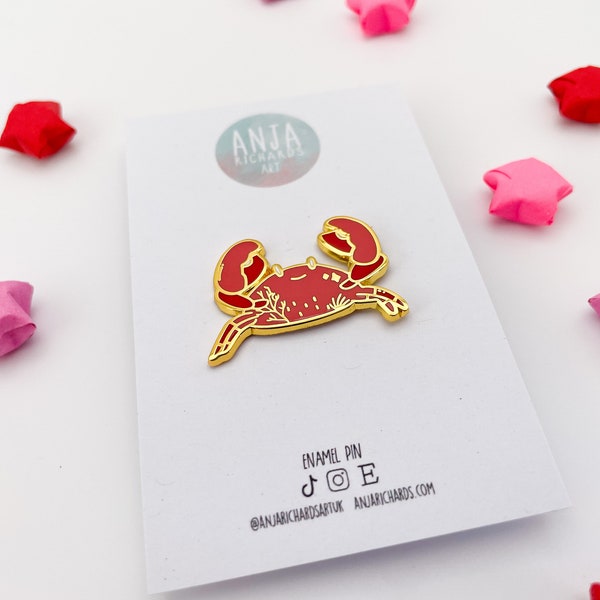 Crab Pin - Etsy