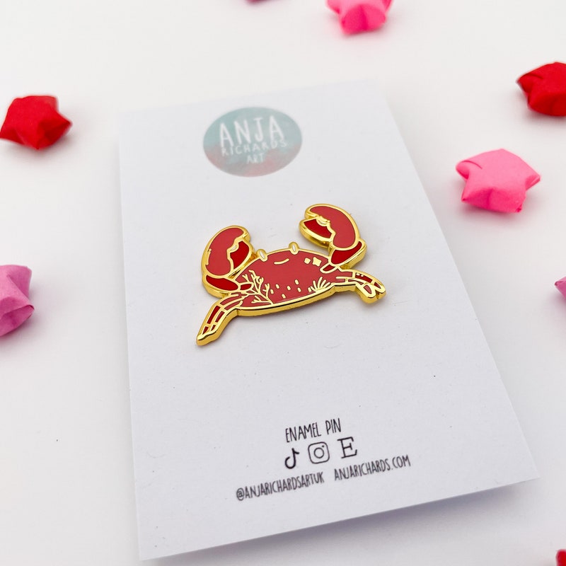 Crab Pin - Etsy