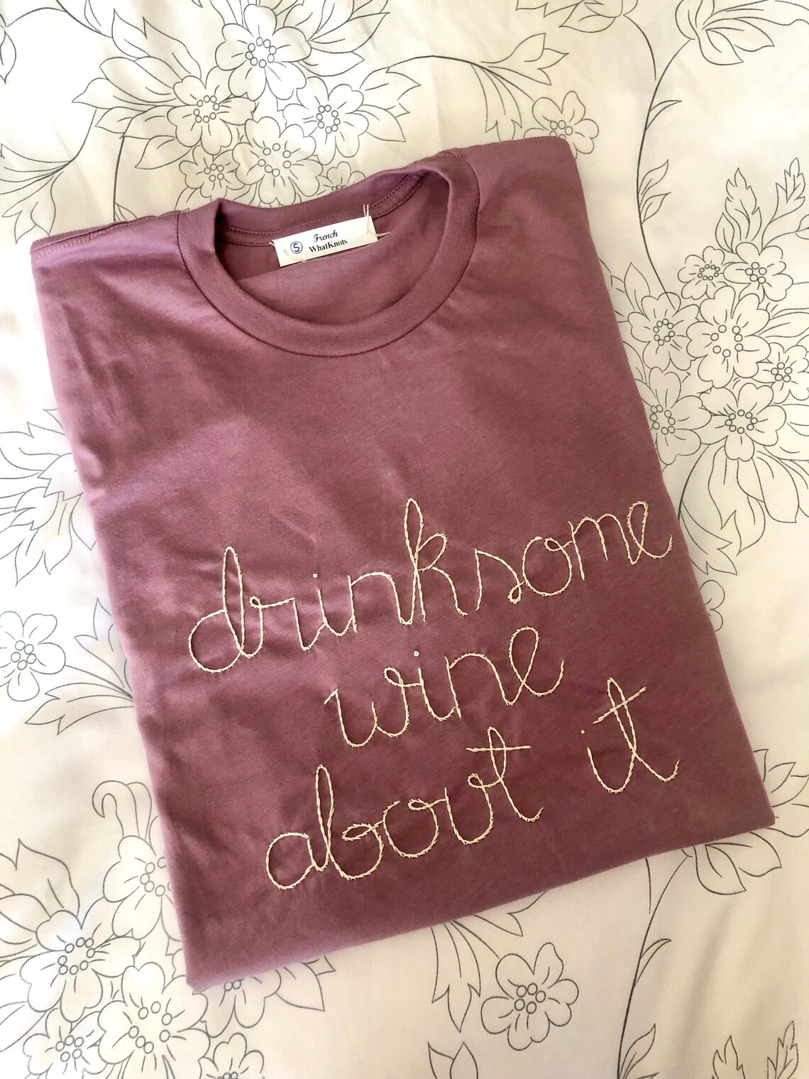 Drink Some Wine Shirt, Wine T-shirt Embroidered, Unisex Short Sleeve ...