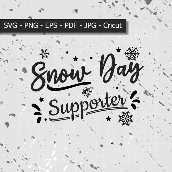 Snow Day Supporter Png - Etsy