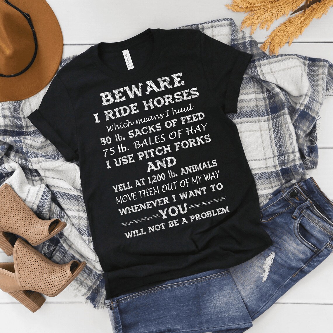 Beware I ride Horses ShirtHorse Gifts For Women Horse Shirts | Etsy