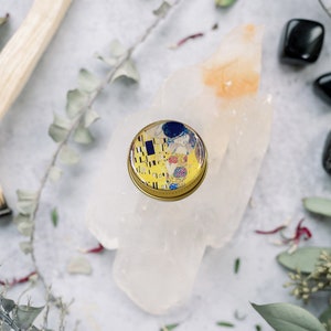 Vintage Victorian Cottagecore Tryst Solid Perfume Compact With the Kiss ...