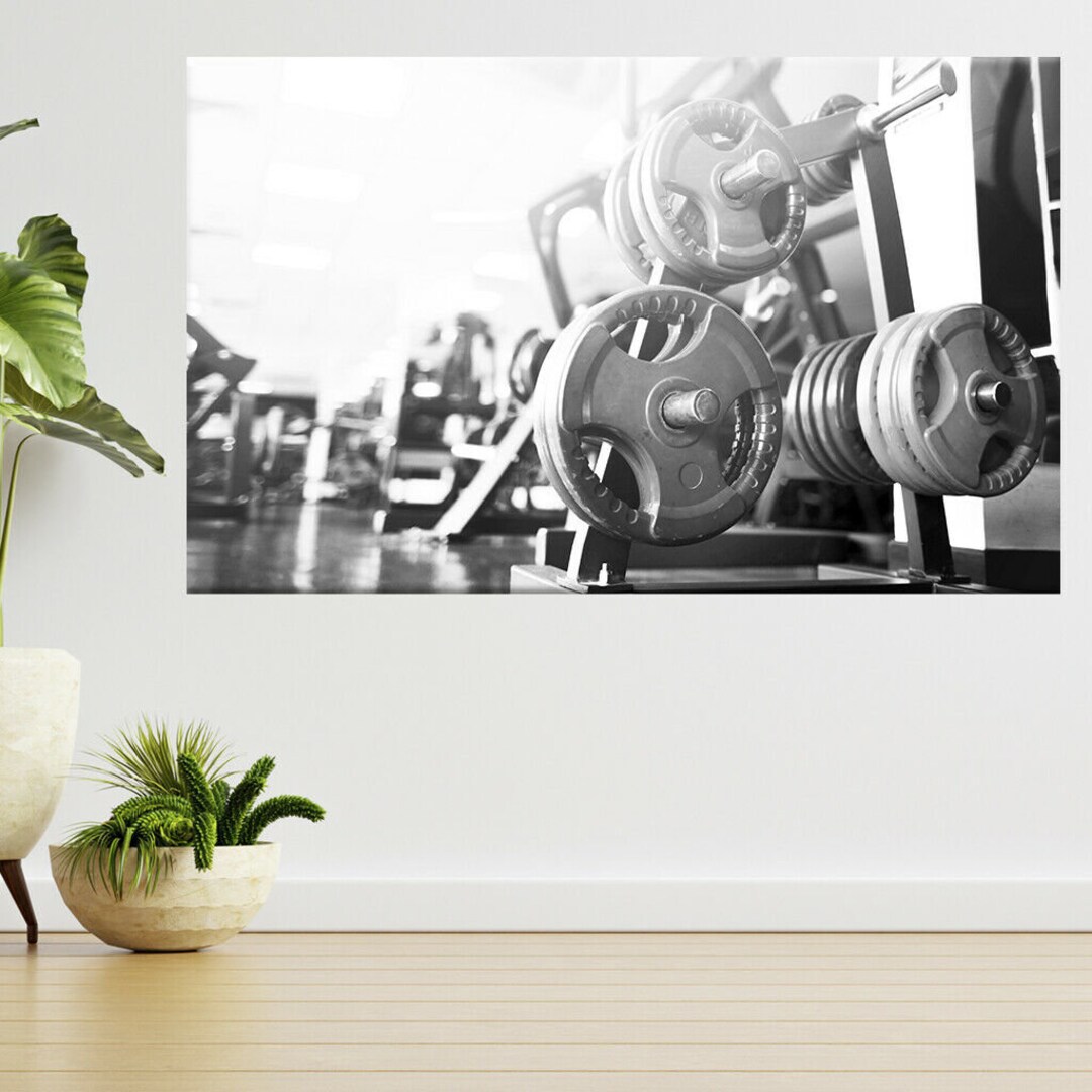 Gym Interior With Equipment 3d View Wall Sticker Poster Decal A793 - Etsy