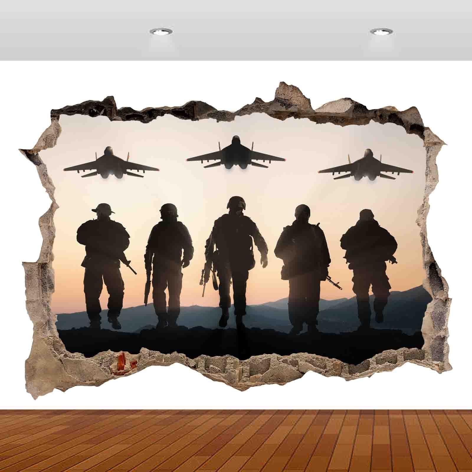 Military Battle Britain Air Force War Army 3D Vinyl Sticker Poster ...