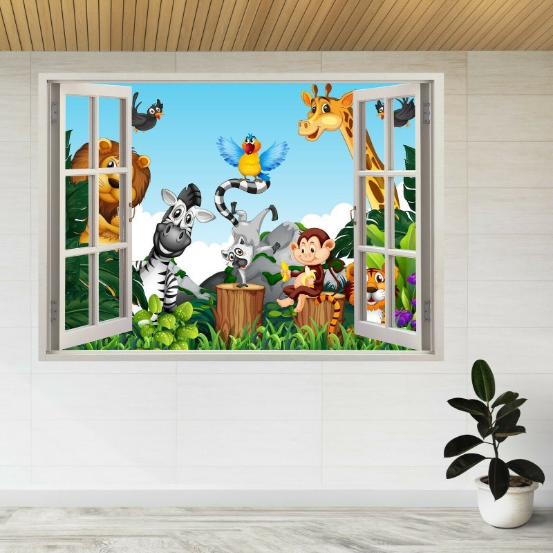 3d Window Wall Decal - Etsy